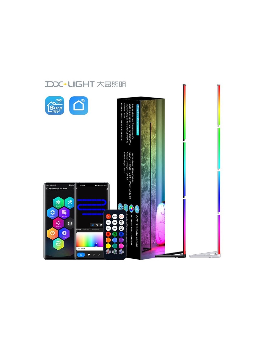 BARRA LED RGB ULTRA FINA CON BLUETOOTH Y WIFI